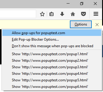 Allowing pop-ups in Windows Web Browsers