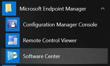 Installing Software and Updates via Software Center