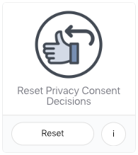 Resetting Privacy Consent Decisions