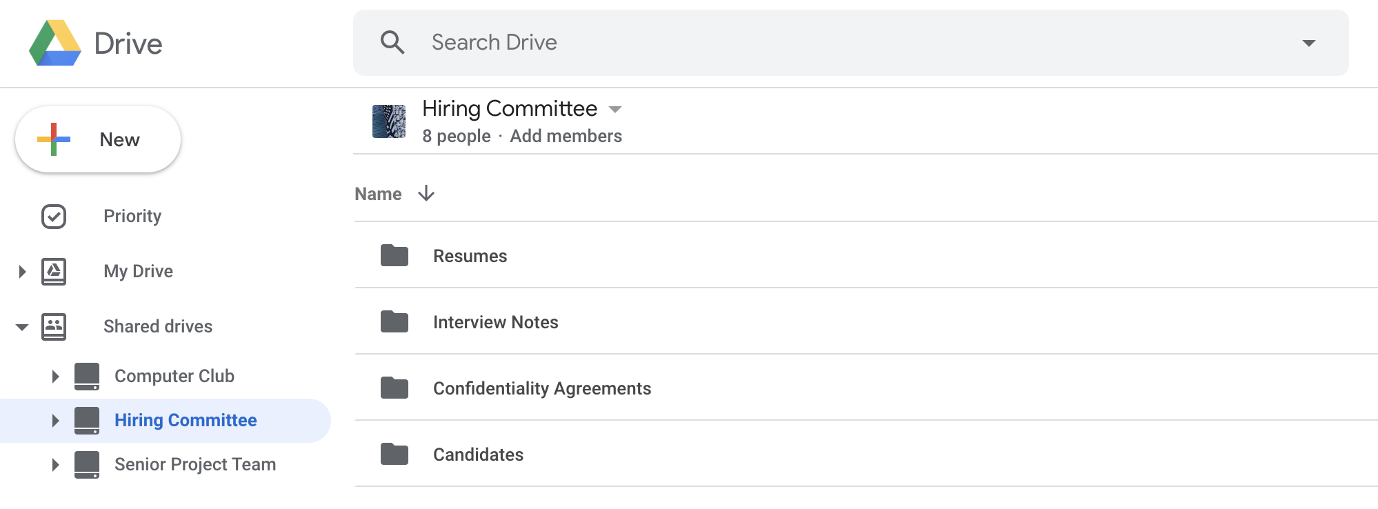 About Google Shared Drives