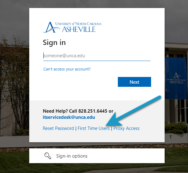 Newly Admitted Student Password Creation