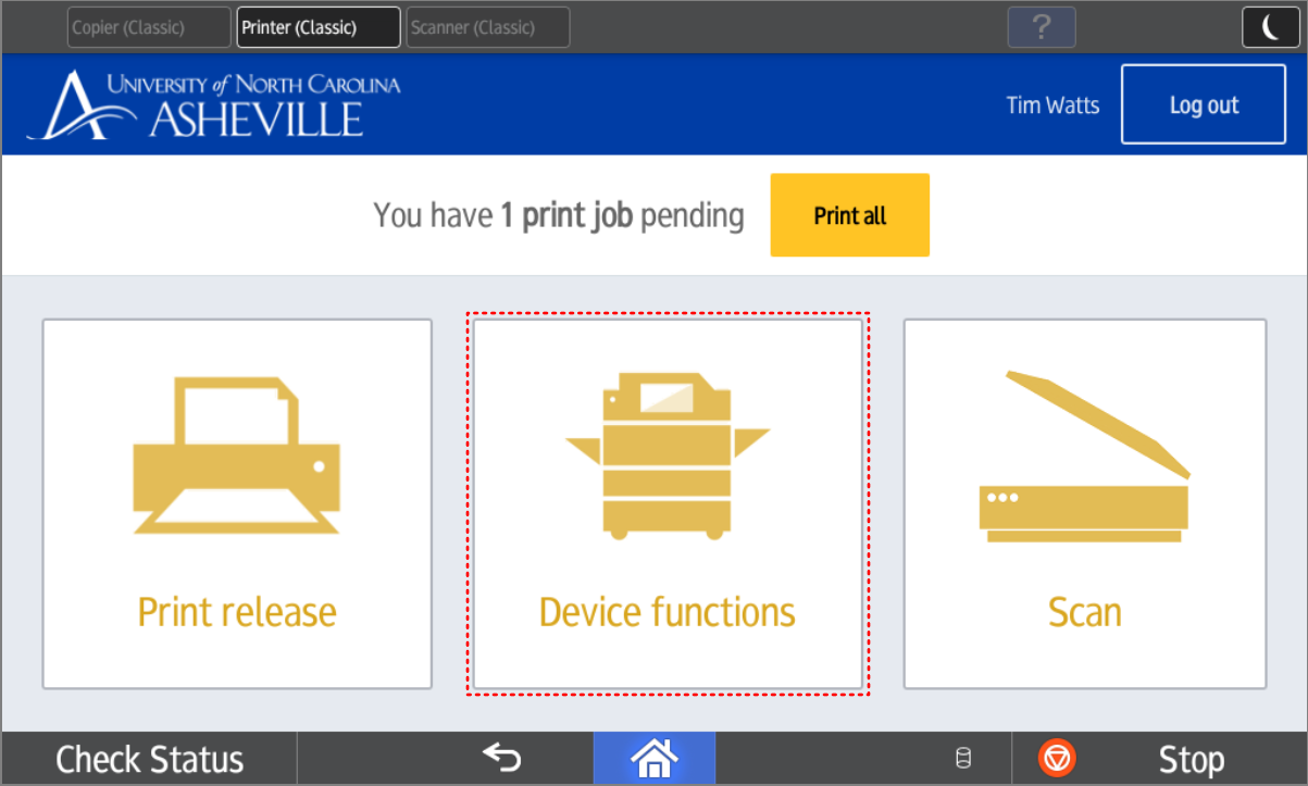 Using the Device Features of the MFD Fleet