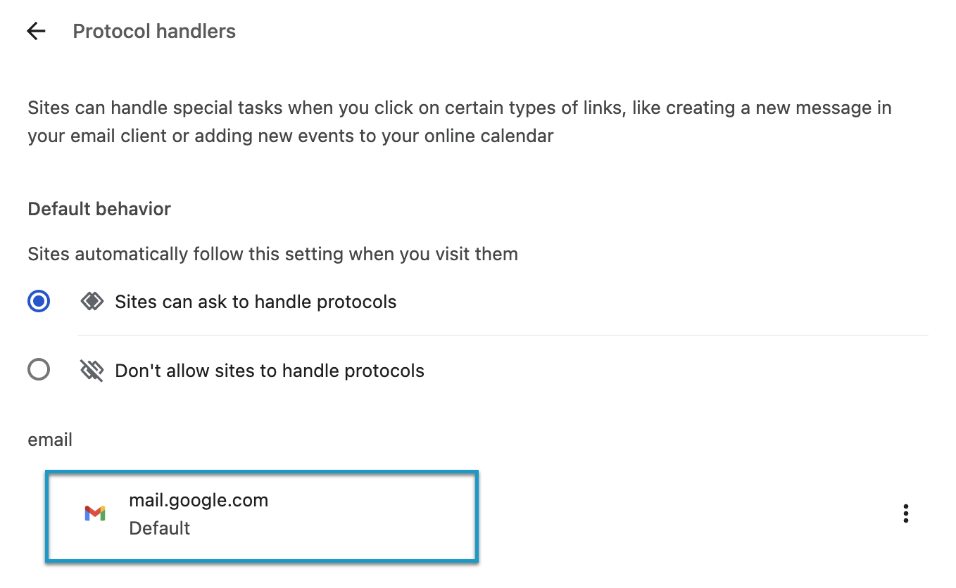Make Gmail your default email client