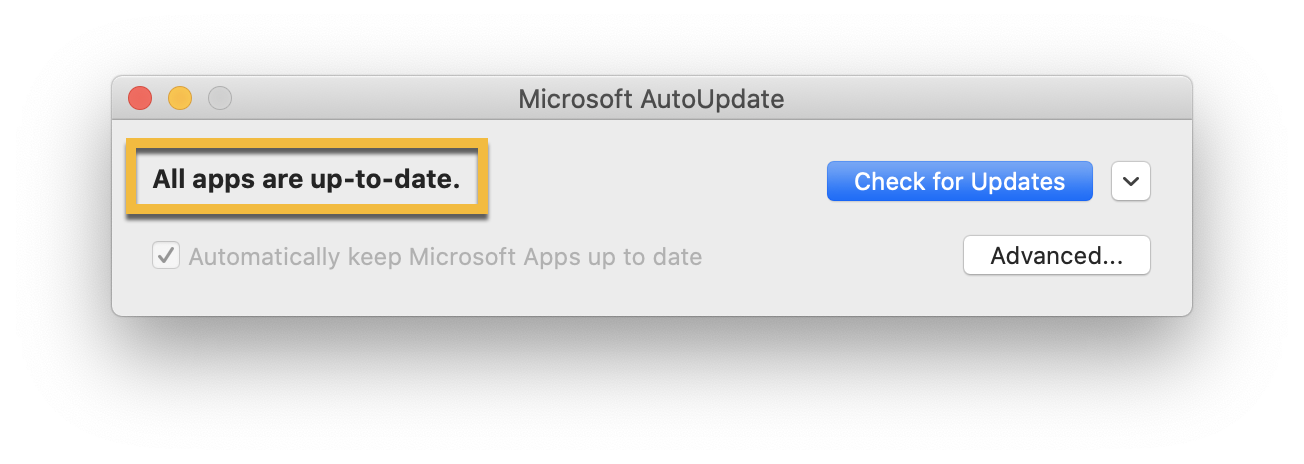 Using Microsoft AutoUpdate on macOS