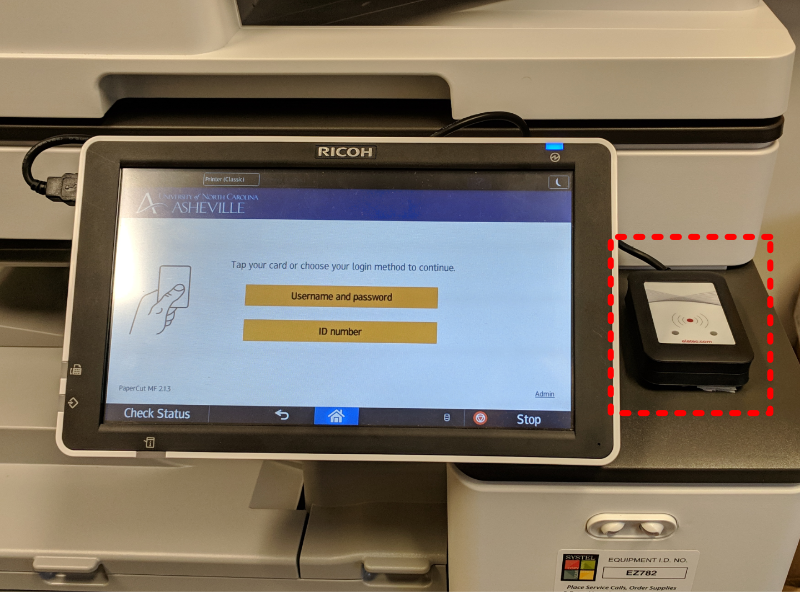 Login to PaperCut on a Multi-Function Device