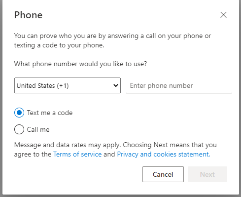 Adding and Managing MFA Methods